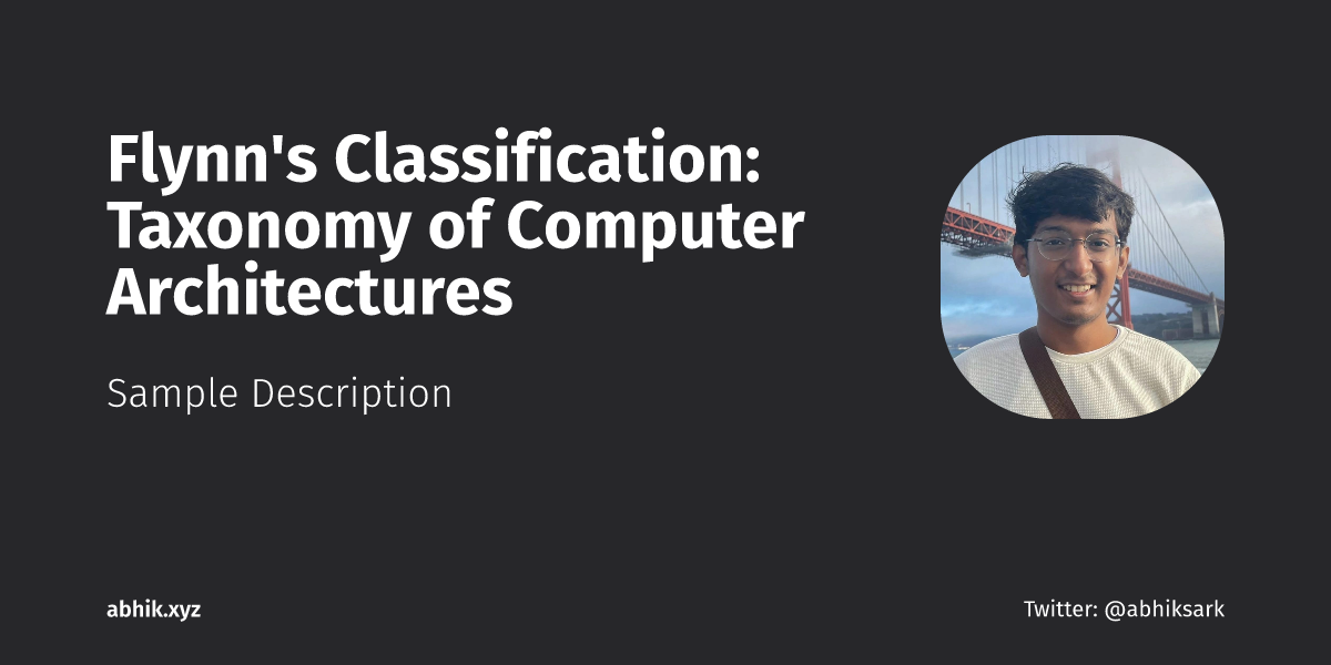 Flynn's Classification: Taxonomy of Computer Architectures | ML & CV ...