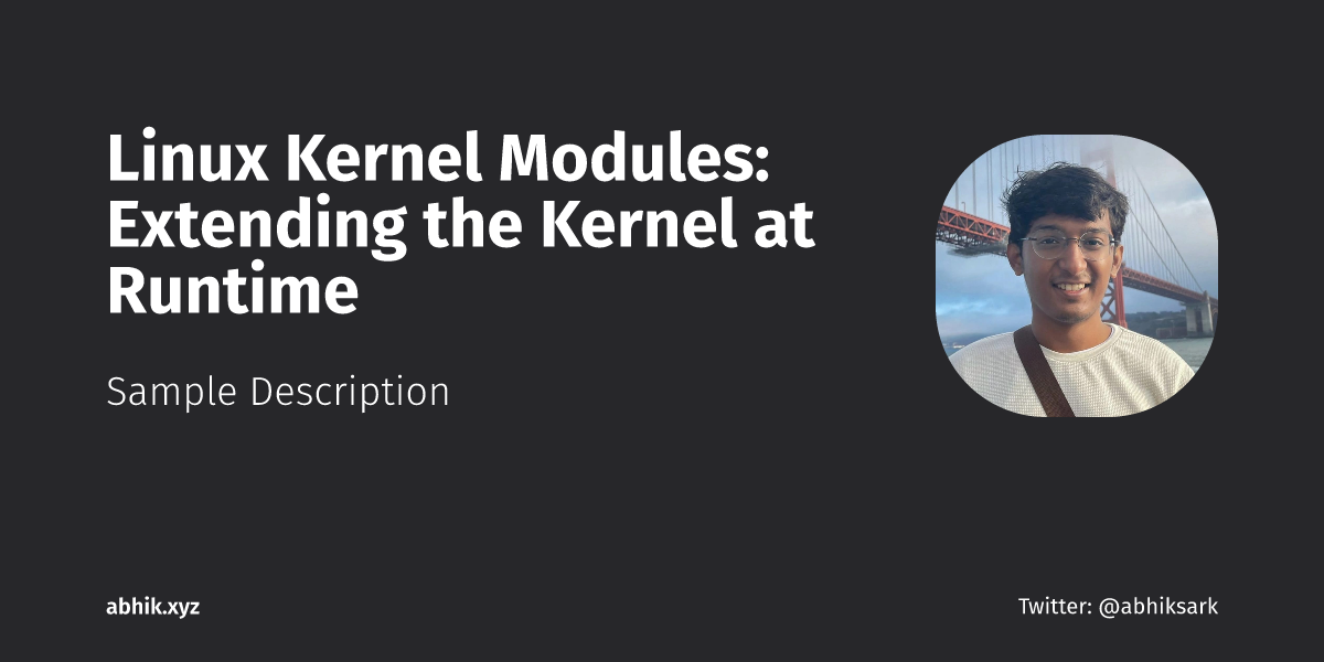Linux Kernel Modules Extending The Kernel At Runtime Ml Cv